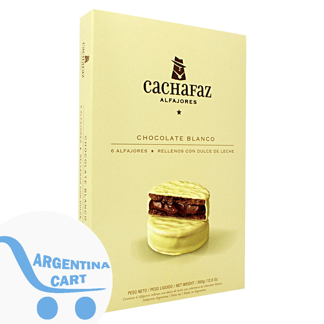 Cachafaz - Alfajor de Chocolate Blanco (Caja x 6) – argentinacart